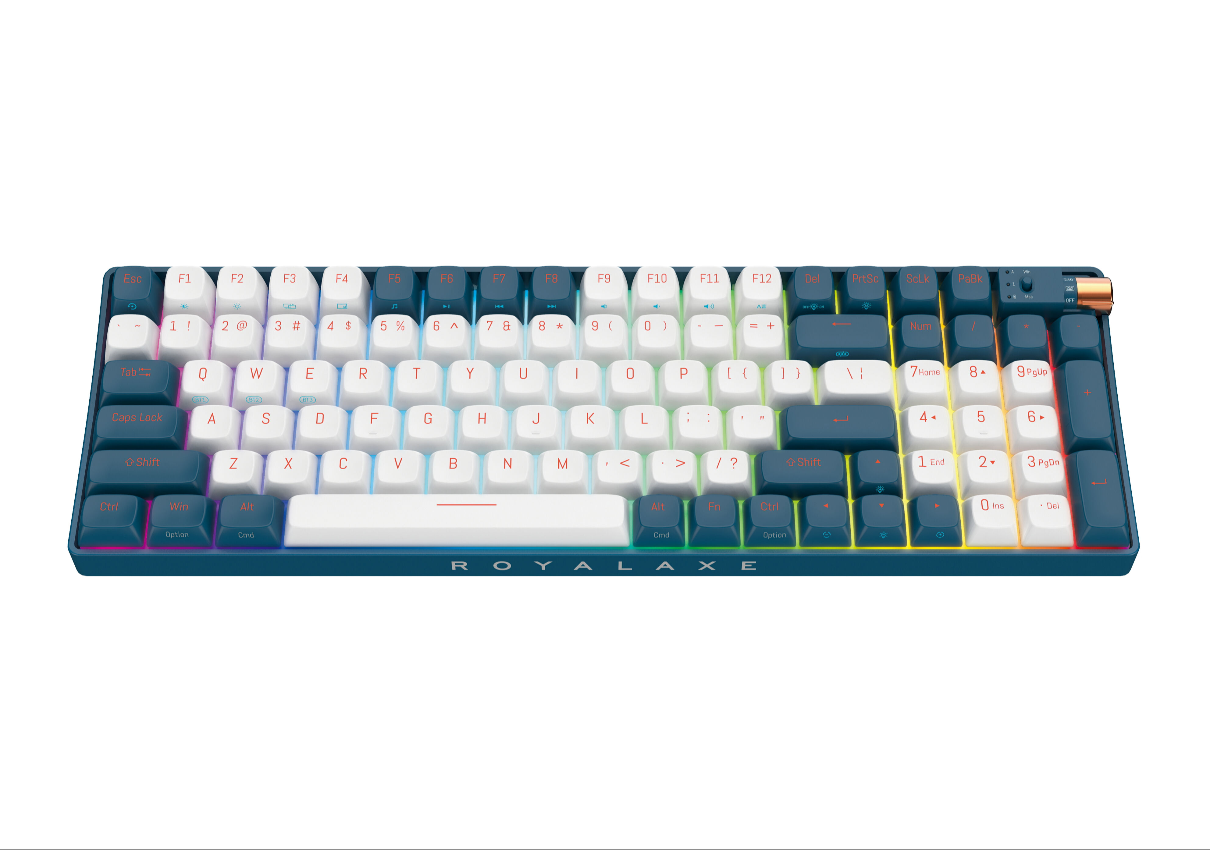 Oem Wired+2.4g Wireless+bluetooth Double Shot Pbt Mechanical Keyboard ...