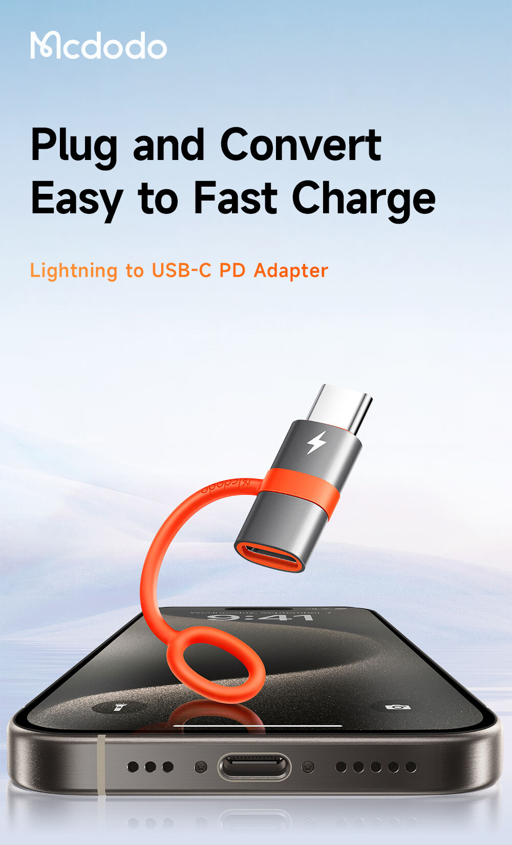 Mcdodo 553 Adapter Lightning To Usb-c Pd36w Fast Charge Adapter Power ...