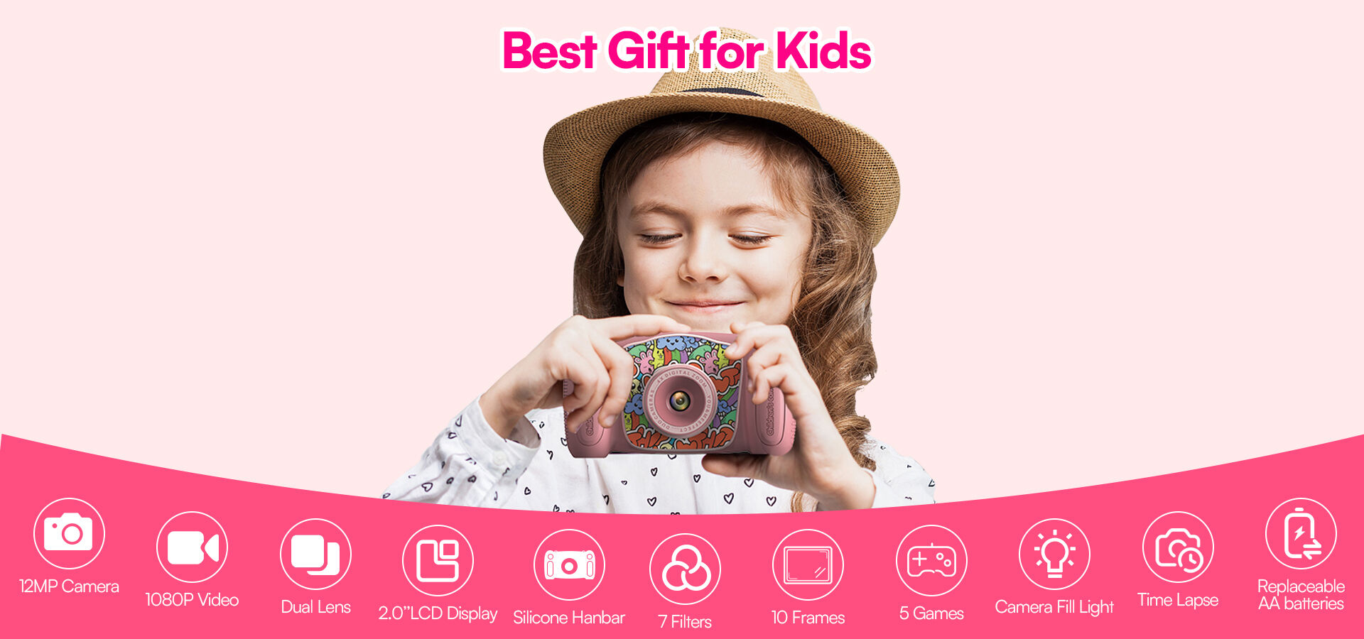 Bulk Buy China Wholesale Cute Kids Camera 2'' Tft Lcd Built-in 5 Game ...