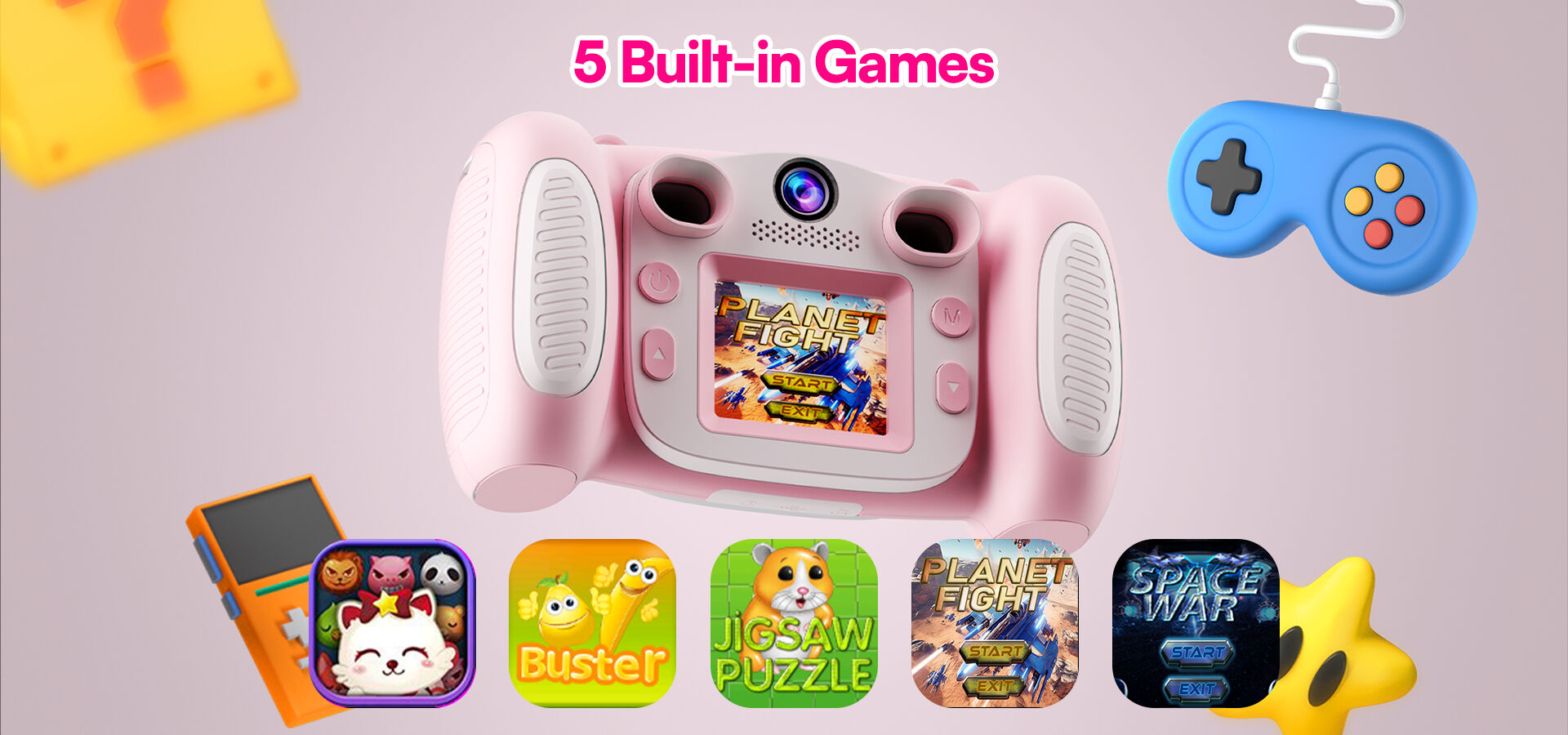 Bulk Buy China Wholesale Cute Kids Camera 2'' Tft Lcd Built-in 5 Game ...
