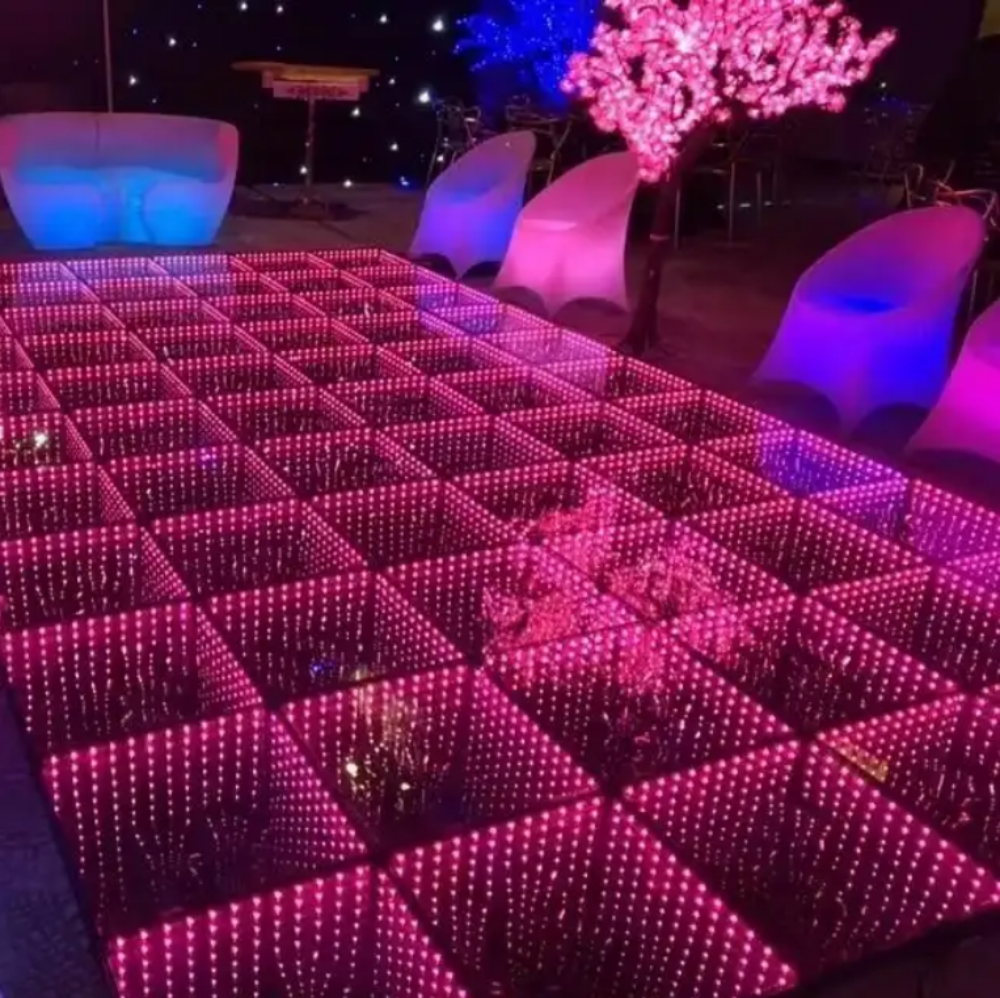 Magnetic Build-in Battery Led Dance Floor Floor Stage Light Wireless ...
