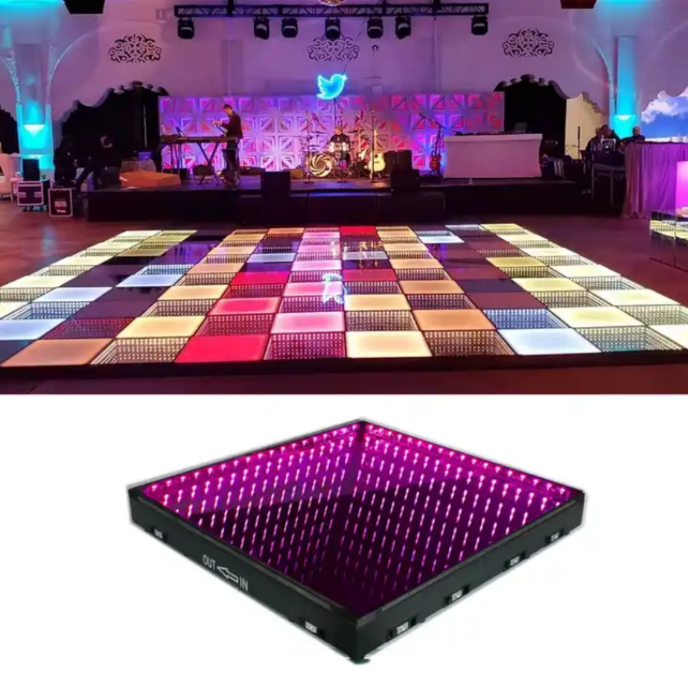 Magnetic Build-in Battery Led Dance Floor Floor Stage Light Wireless ...