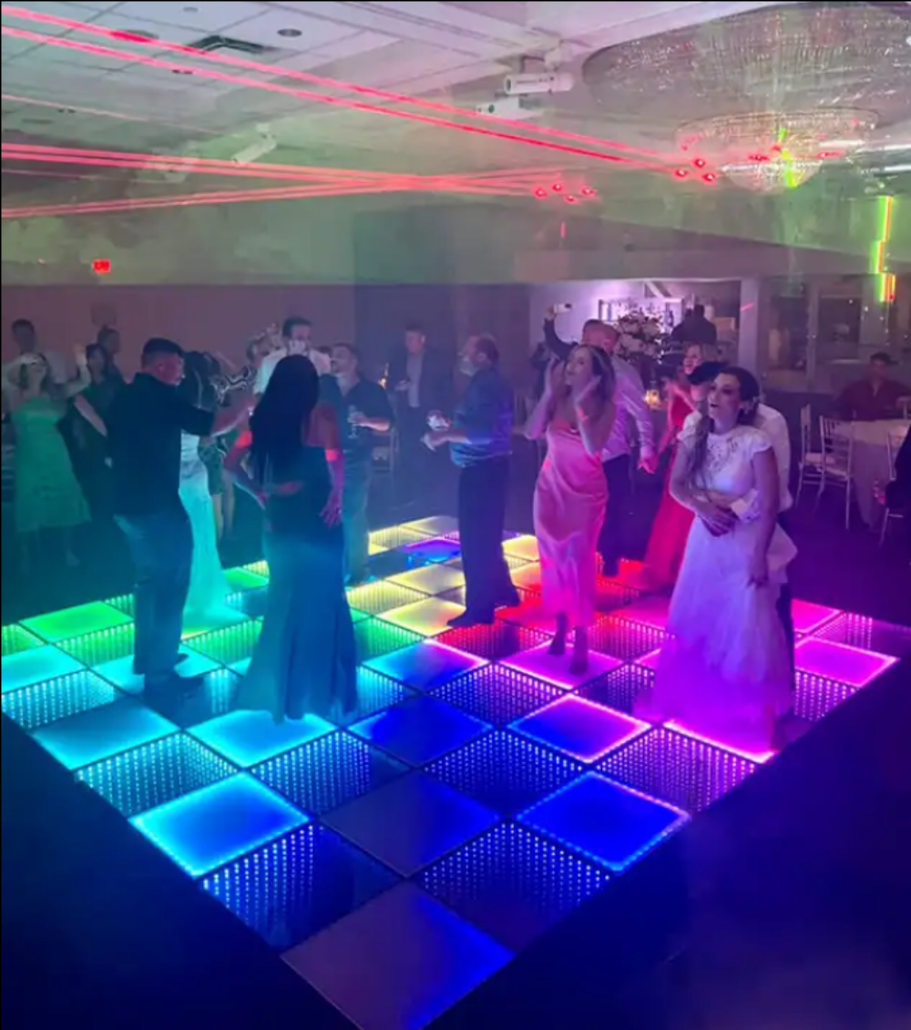 Best Price 500x500mm Led Dance Floor For Wedding Stage Lights Glass ...