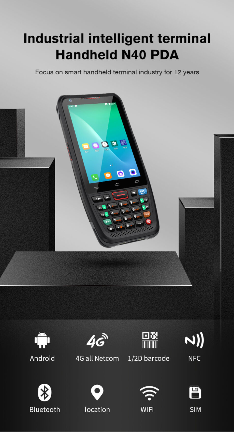 Buy Wholesale China 4 Inch Data Collector Scanner Barcode Scanner 4g Lte Pdas Handhelds Android