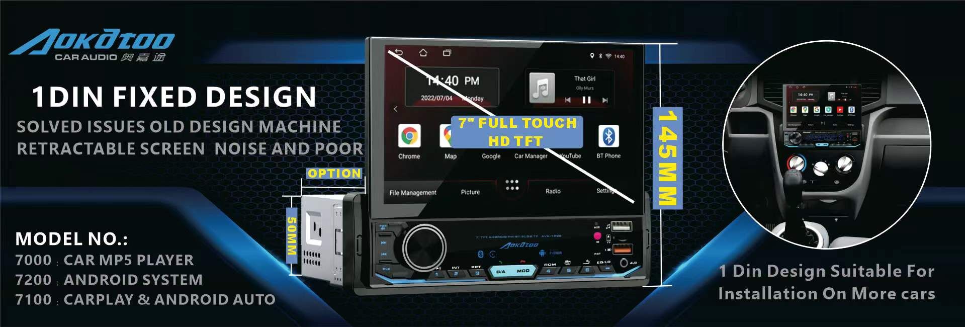 Buy Wholesale China 7-inch Portable Wireless Carplay Android Auto Touch ...