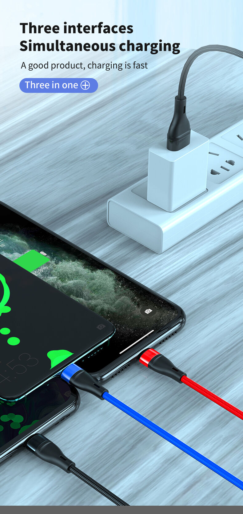 Buy Wholesale China 1.2 M Nylon Braided Colorful 5a 40w Fast Charging ...