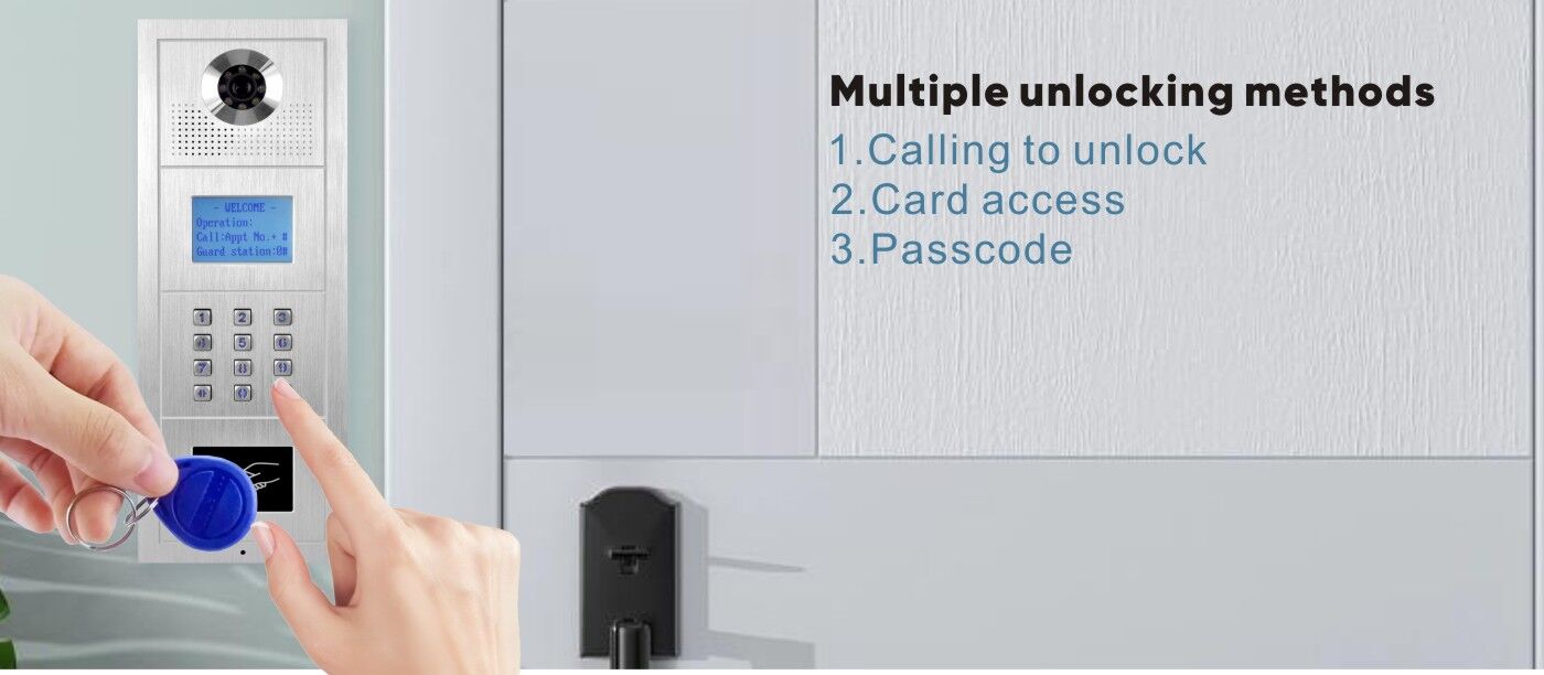 Multi Apartments Video Door Phone Building Intercom Door Phone With ...