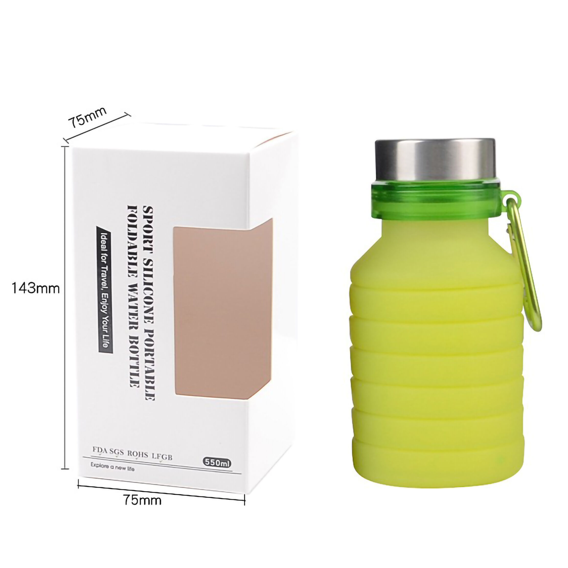 Buy Wholesale China 550ml Creative Silicone Folding Kettle Running ...