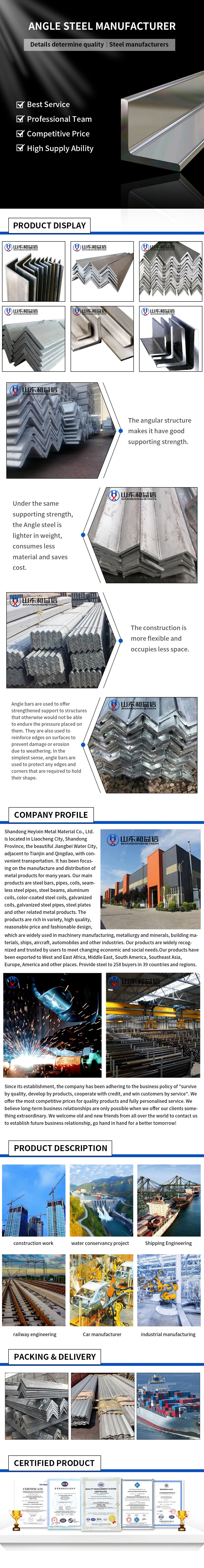 Bulk Buy China Wholesale Angle Steel Astm A36 A53 Q235 Q345 Carbon ...