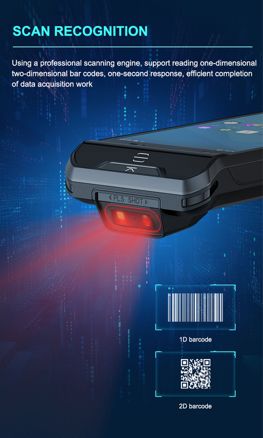 Buy Wholesale China Android 13.0 Customizable Pdas Barcode Scanner ...