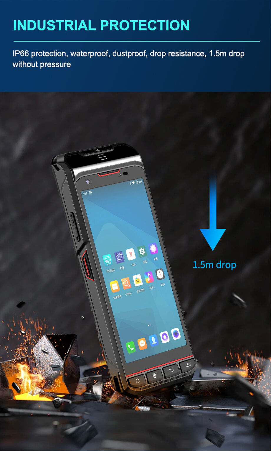 Buy Wholesale China Android 13.0 Customizable Pdas Barcode Scanner ...