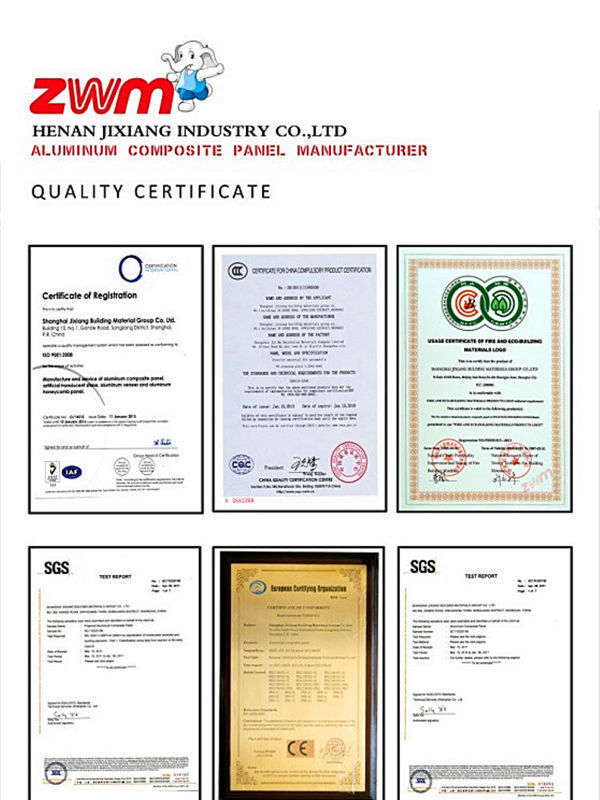 Panel Komposit Aluminium (acp) Merah Cina 4*0.30mm Dengan Inti Mudah ...