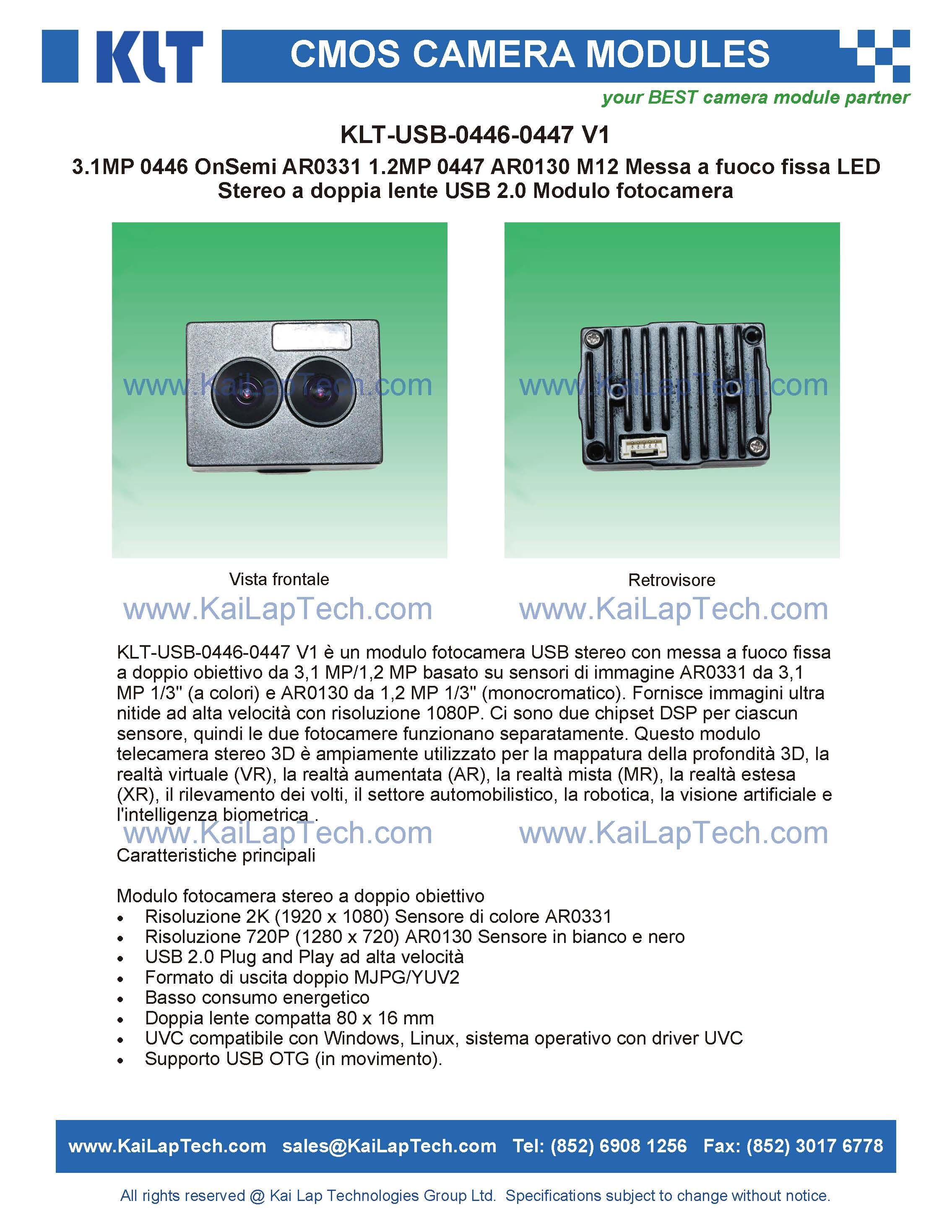 Buy Wholesale Hong Kong SAR Klt-usb-0446-0447 V1 3.1mp 0446 Ar0331 1 ...