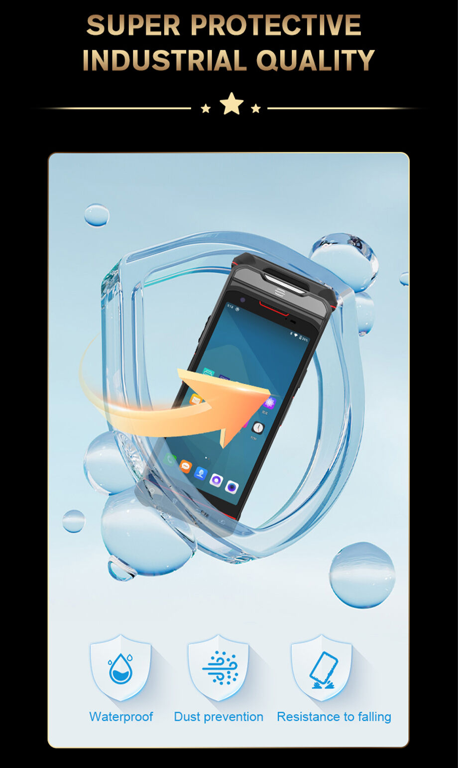 Buy Wholesale China R501 Rugged Mobile Computer 1d 2d Barcode Scanner Nfc Uhf Rfid Handheld Pda ...