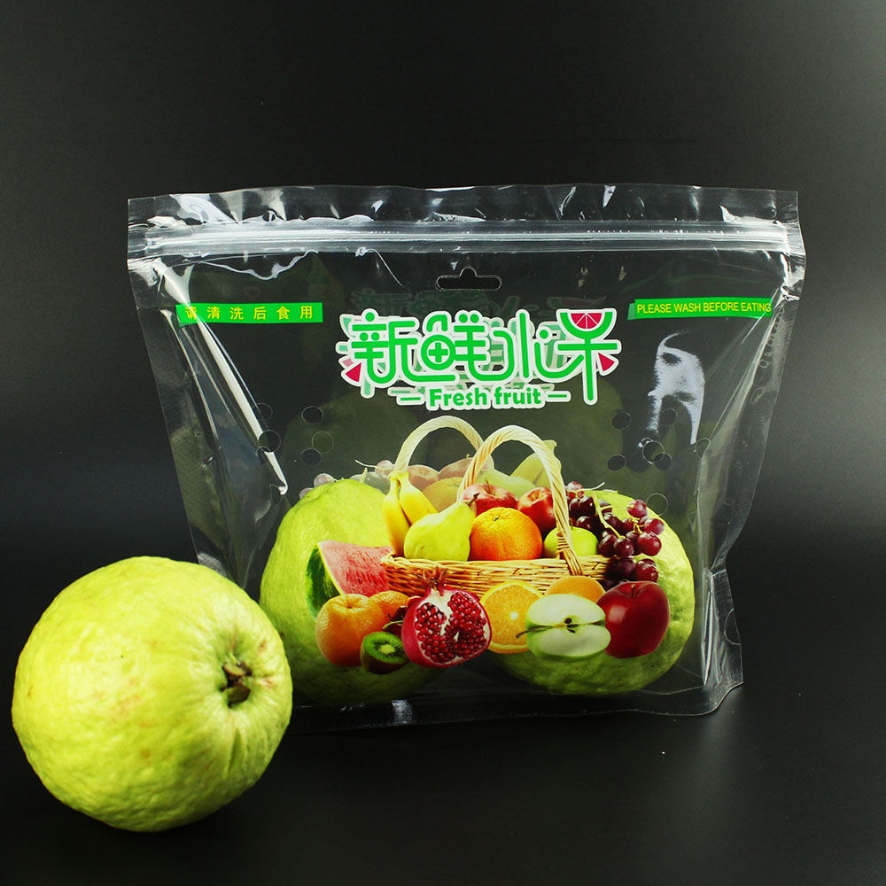 Resealable Fruits And Vegetables Perforated Bags Stand Up Fresh Fruit ...
