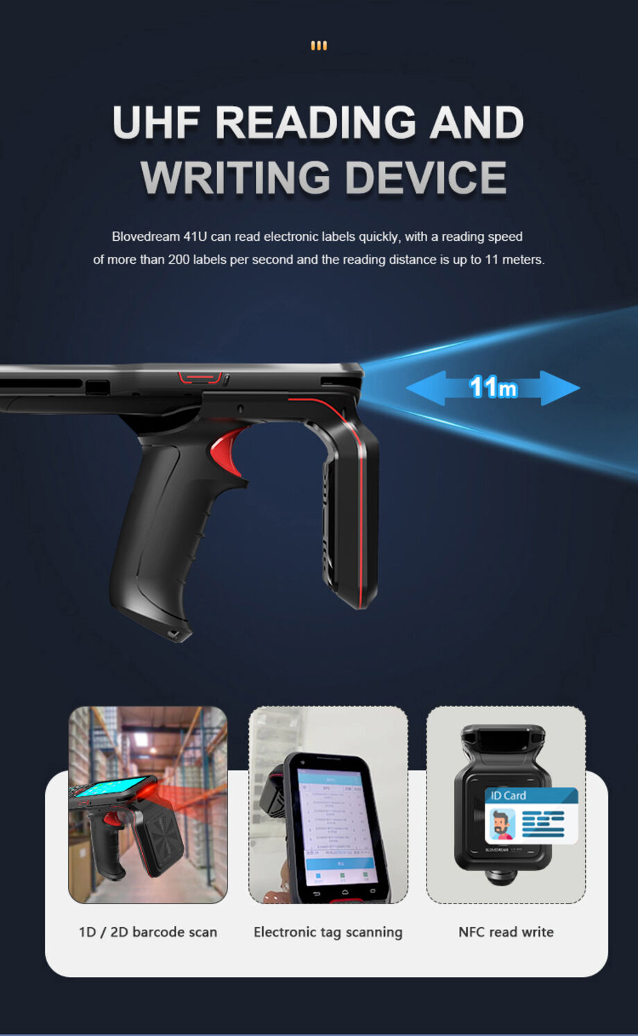 Buy Wholesale China Barcode Data Collector Android 10 Ip65 4g Handheld Uhf Rfid Pda Reader For ...