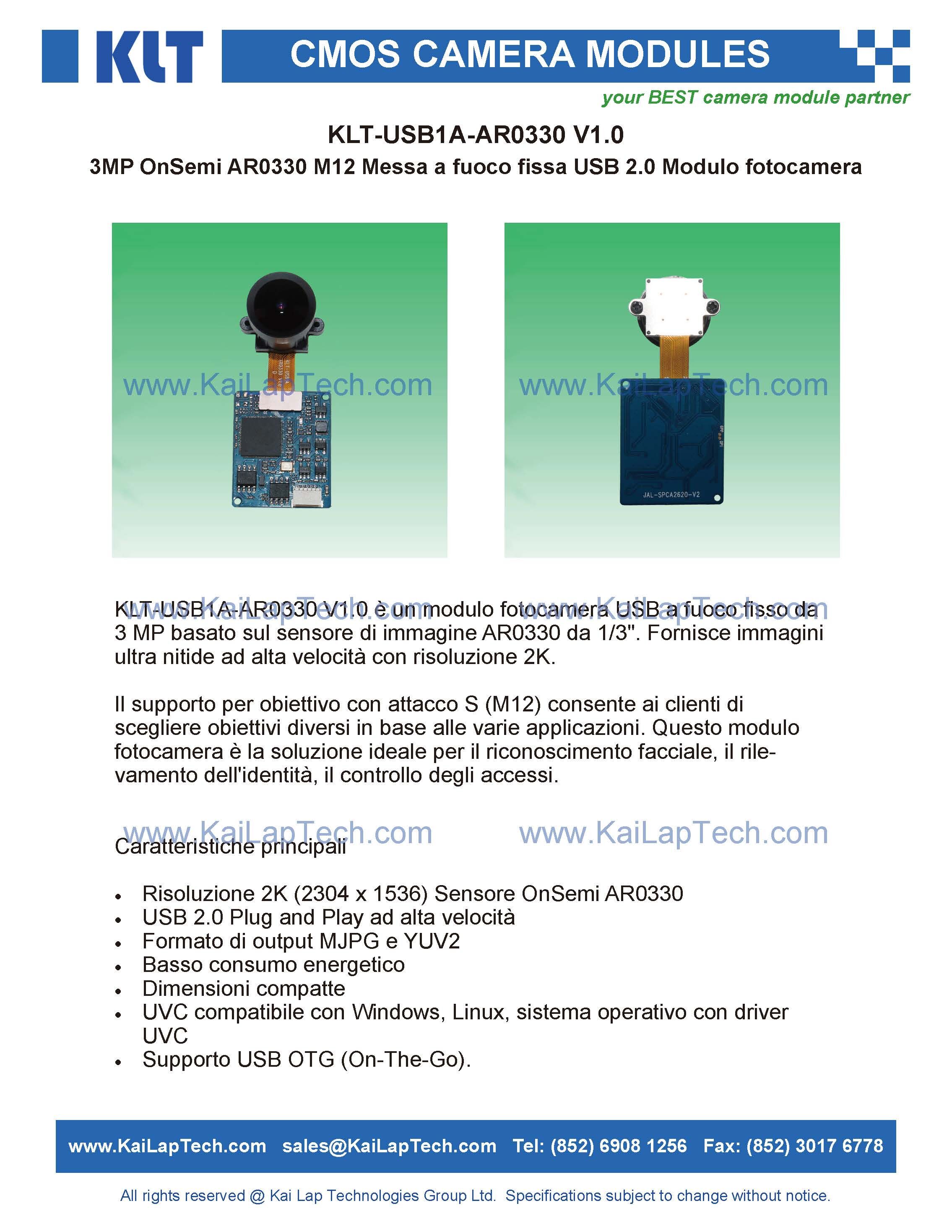 Buy Wholesale Hong Kong SAR Klt-usb1a-ar0330 V1.0 3mp Ar0330 M12 Messa A Fuoco Fissa Usb 2.0 ...