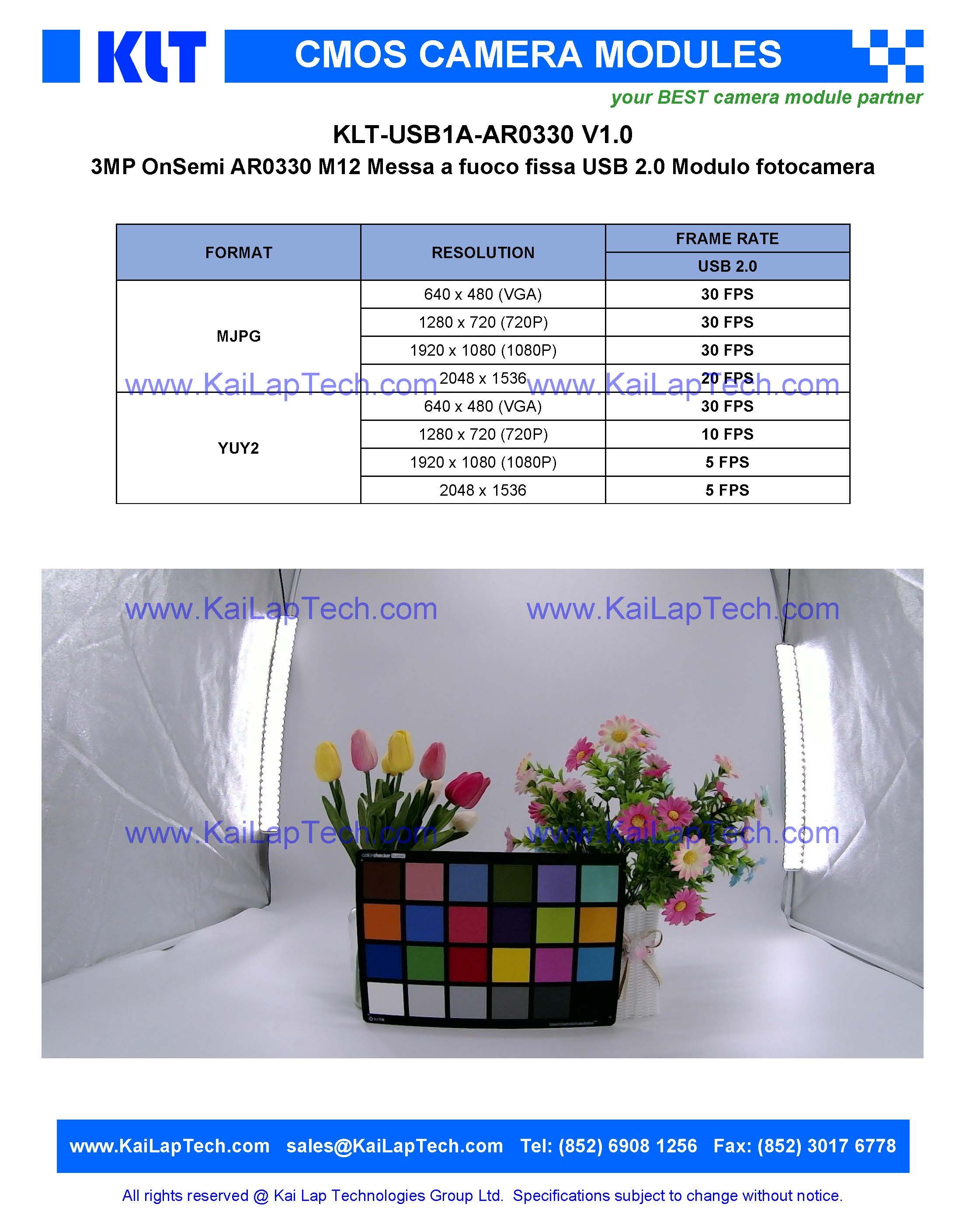 Buy Wholesale Hong Kong SAR Klt-usb1a-ar0330 V1.0 3mp Ar0330 M12 Messa A Fuoco Fissa Usb 2.0 ...