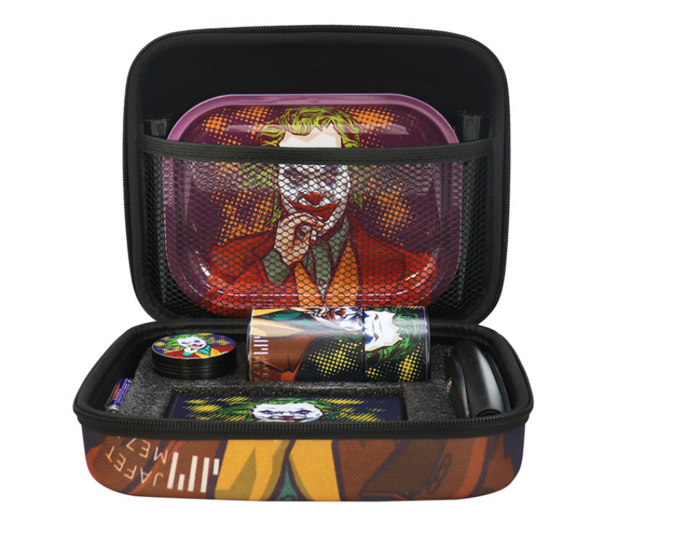 Custom Portable Rolling Tray Herb Smoking Set Kit Box Smoking Tray Herb ...
