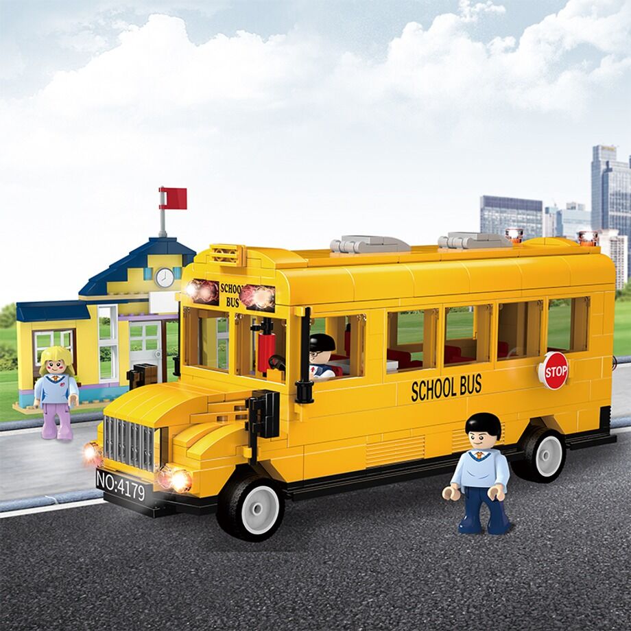 Cogo 503 Pcs Educational Plastic Bricks Building Block Preschool City ...