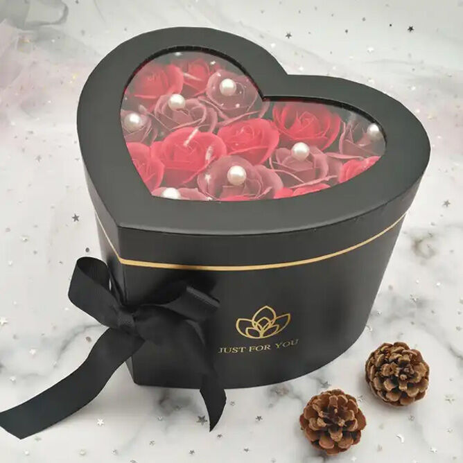 Buy Wholesale China Wholesale Pink Revolving Roses Flower Box 2 Layers ...