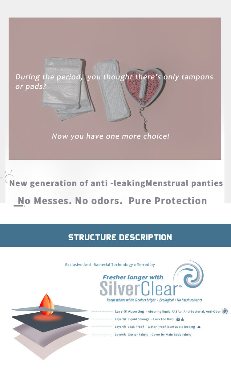 Bulk Buy China Wholesale 8306 Cotton Breathable Menstrual Boyshort ...