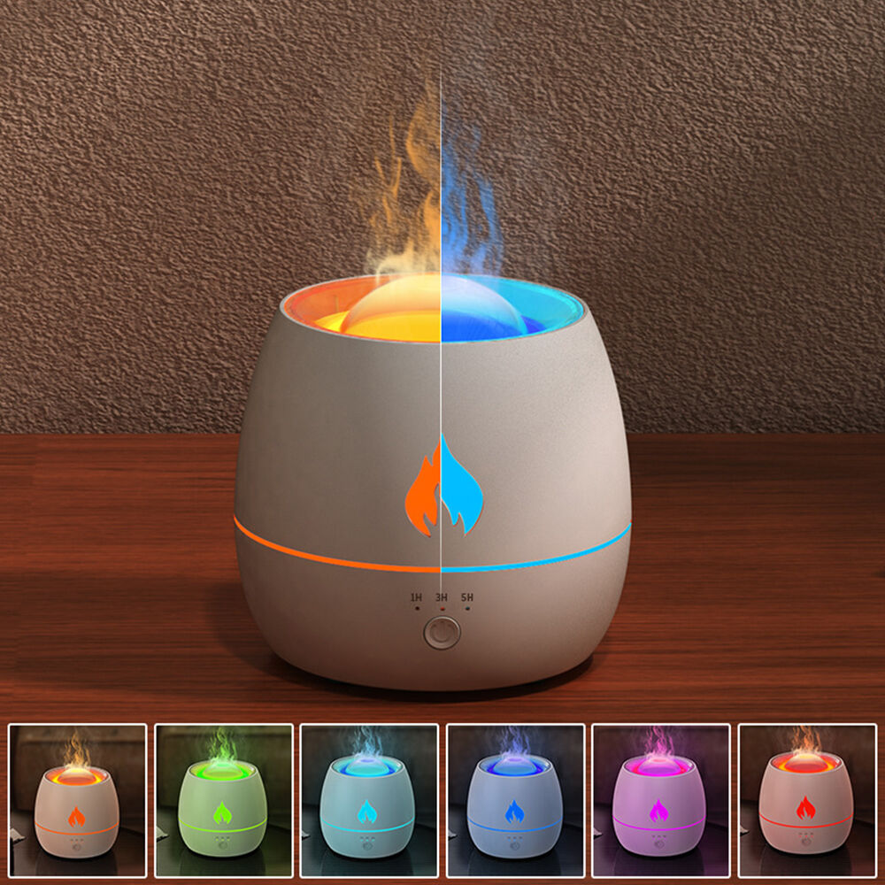 Buy Wholesale China Flame Aromatherapy Diffuser Colorful Ultrasonic Aromatherapy Diffuser Flame ...