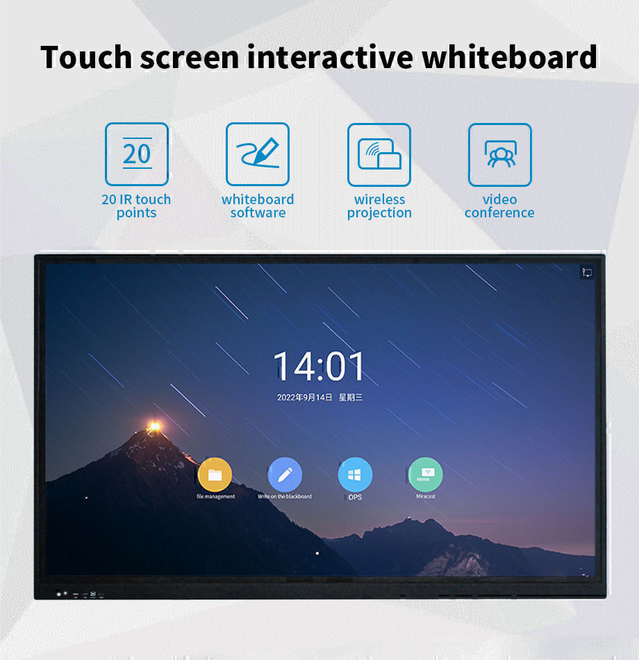 Hot 75 Inch Ultra Slim Frame Capacitance Interactive Whiteboard From ...