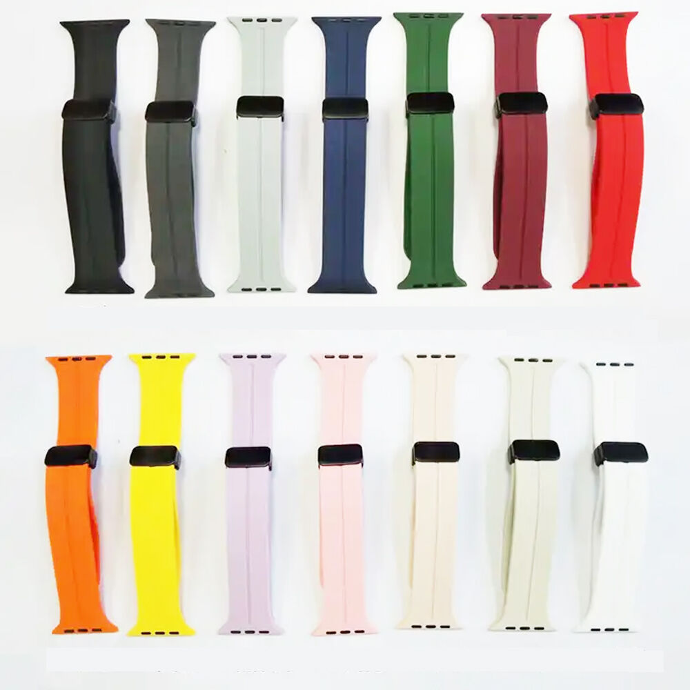 Buy China Wholesale Silicone Magnetic Folding Buckle Watch Band For ...