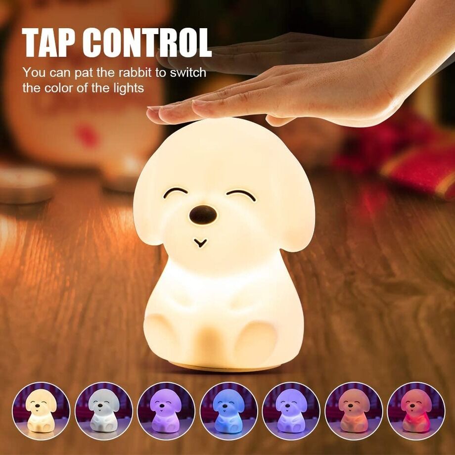Woo Cute Baby Puppy Night Light For Bedroom Kawaii Nightlight For ...