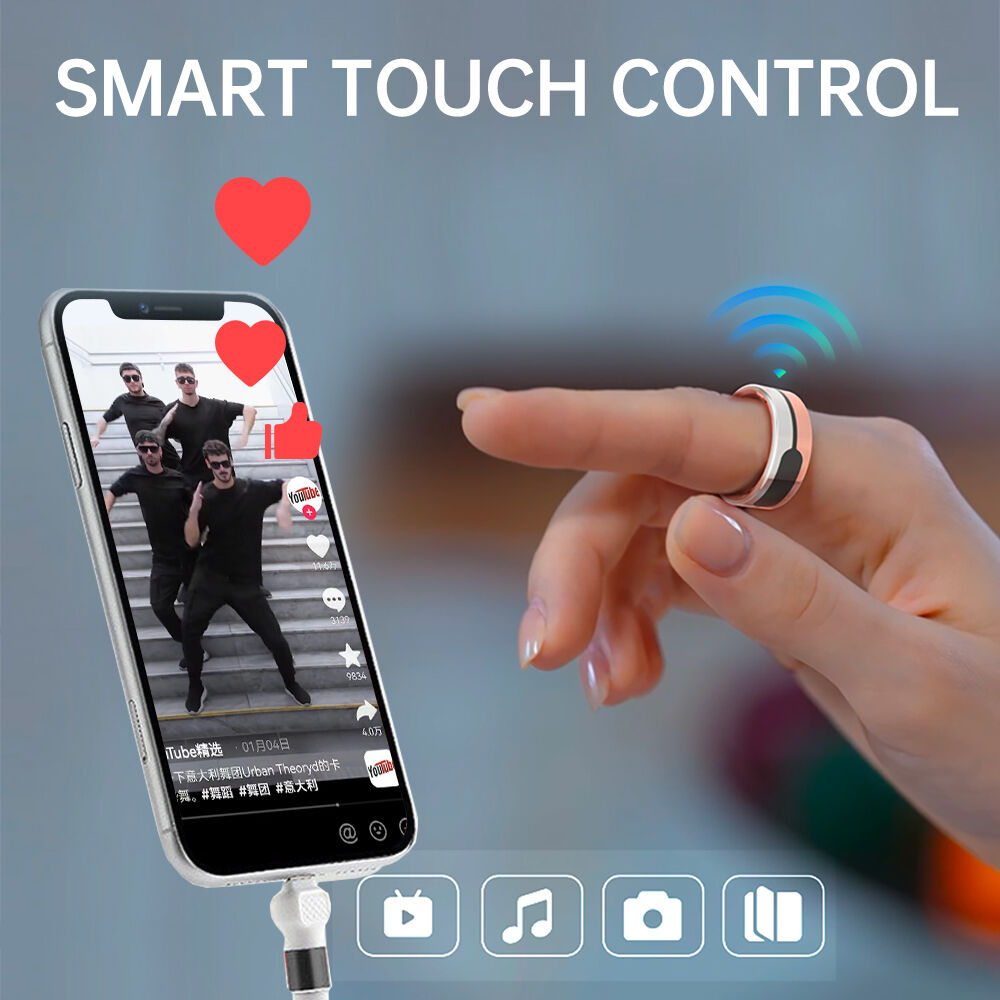 Wholesale Bluetooth Connect Smart Ring 24/7 Blood Oxygen Heart Rate Tracking Health Smart Ring ...