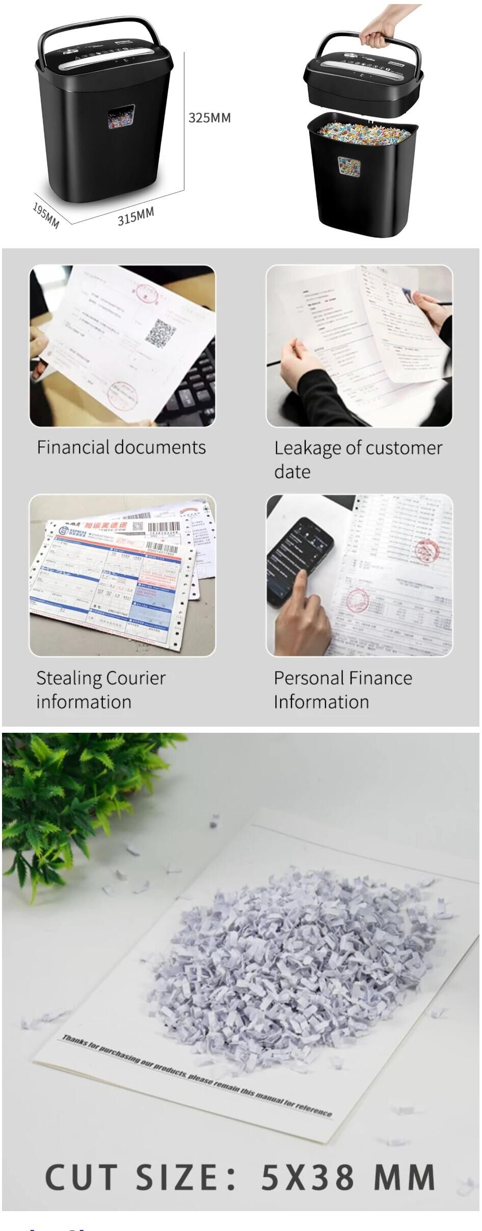 Factory Direct Paper Shredder Machine Os080d Home Office Use Mini Auto ...