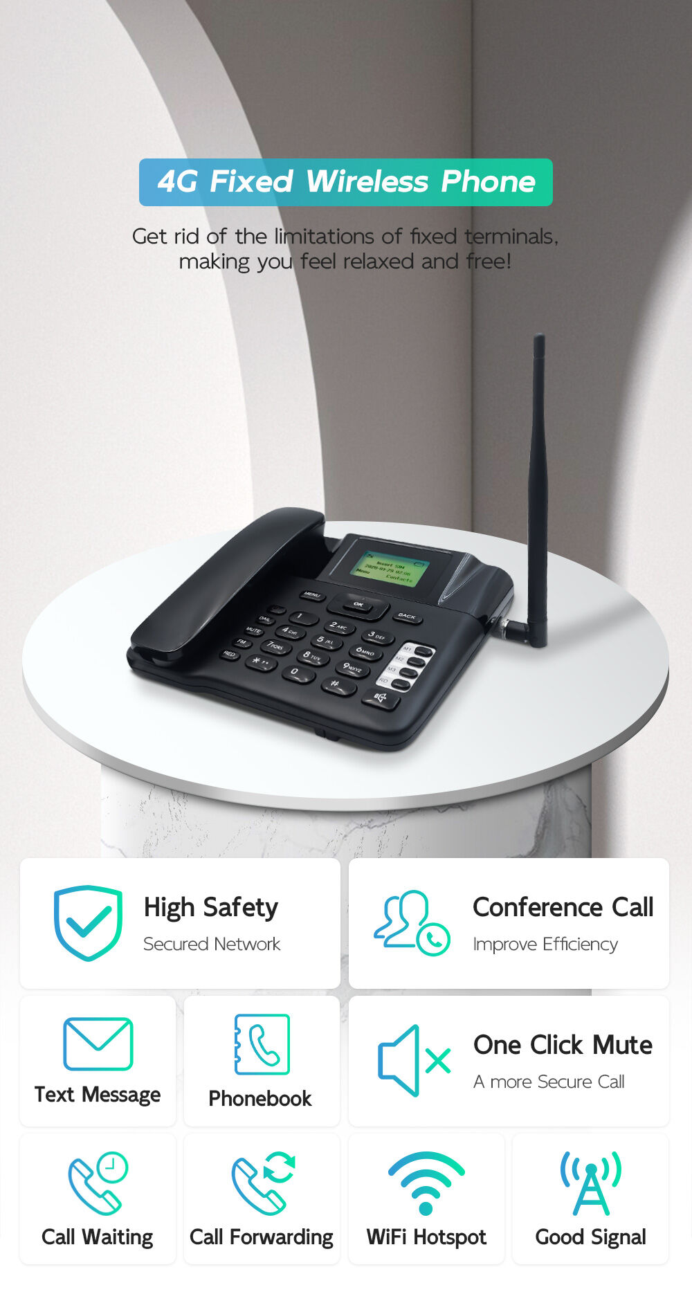 Bulk Buy China Wholesale Cordless Phone 4g Lte Gsm Fixed Wireless ...