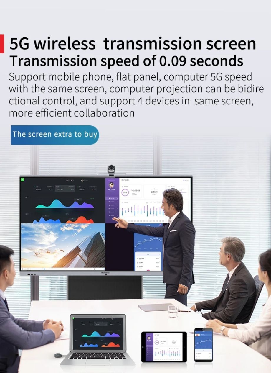 Smart 65 Inch Interactive Flat Panel Enterprise Conference All-in-one ...