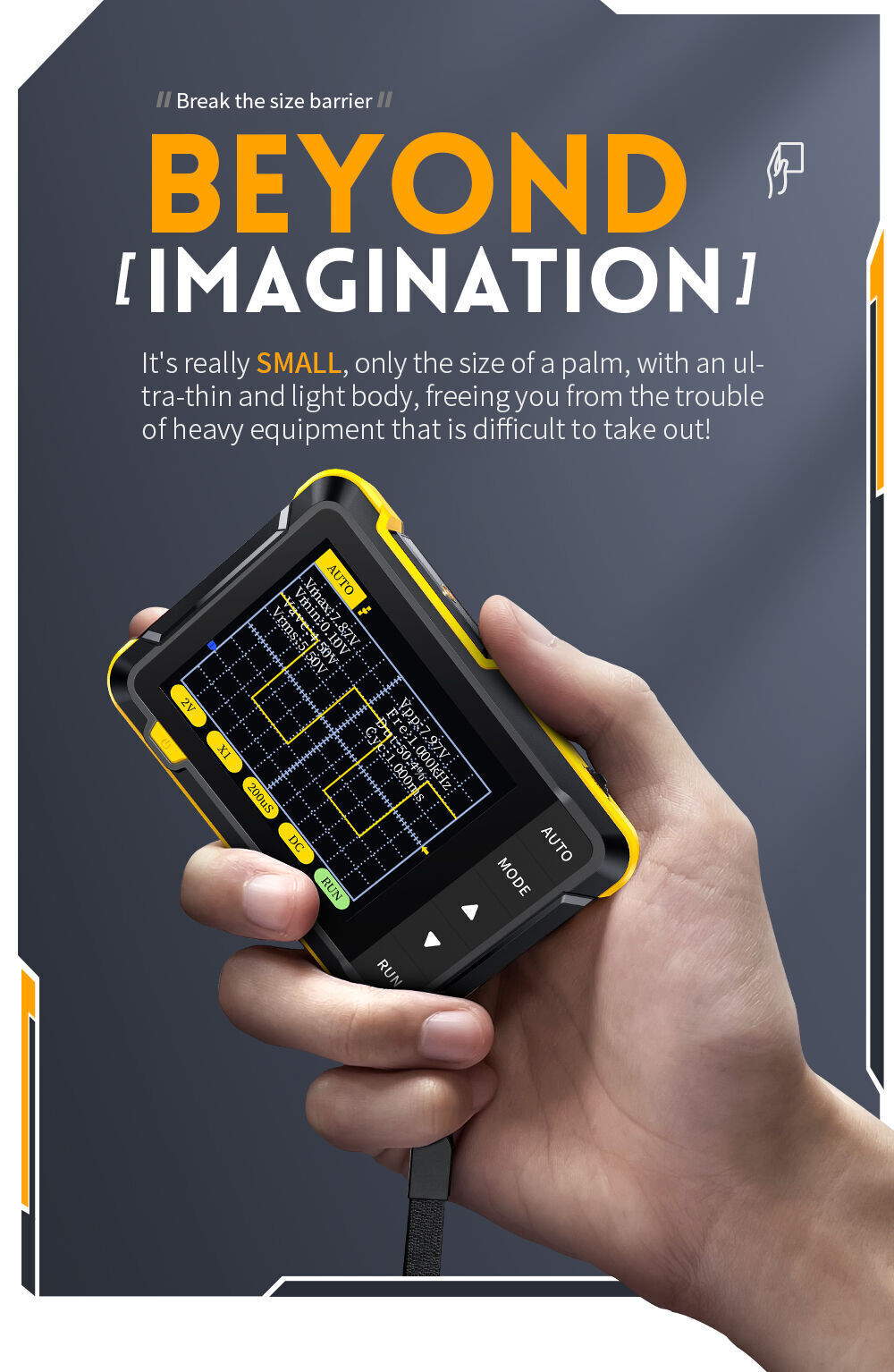 Fnirsi Dso152 Mini Handheld Digital Oscilloscope 2023 Latest Version 2 ...