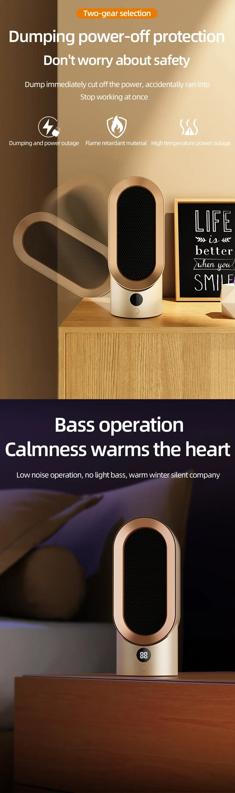 Buy Wholesale China Intelligent Temperature Control Home Mini Heater ...