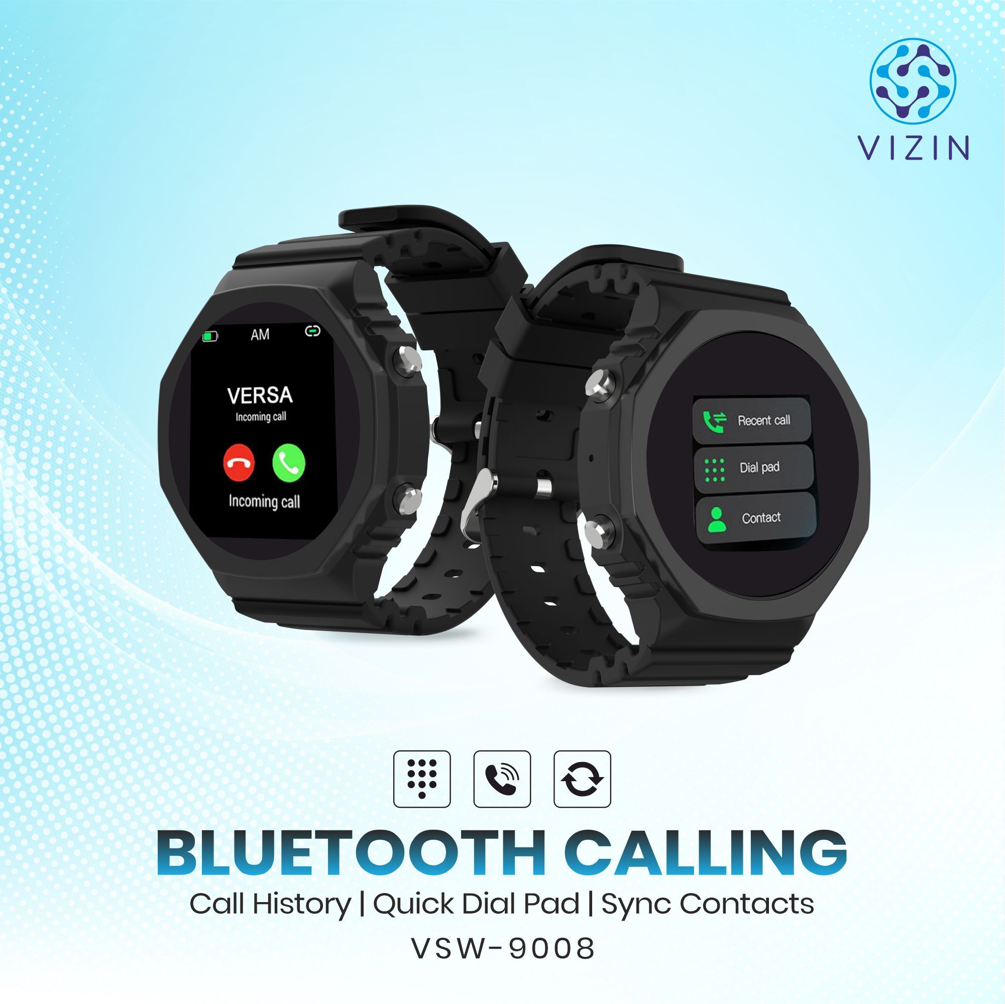 Vsw-9008 Calling Smart Watch 1.43" Amoled Watch With Hardest Glass ...