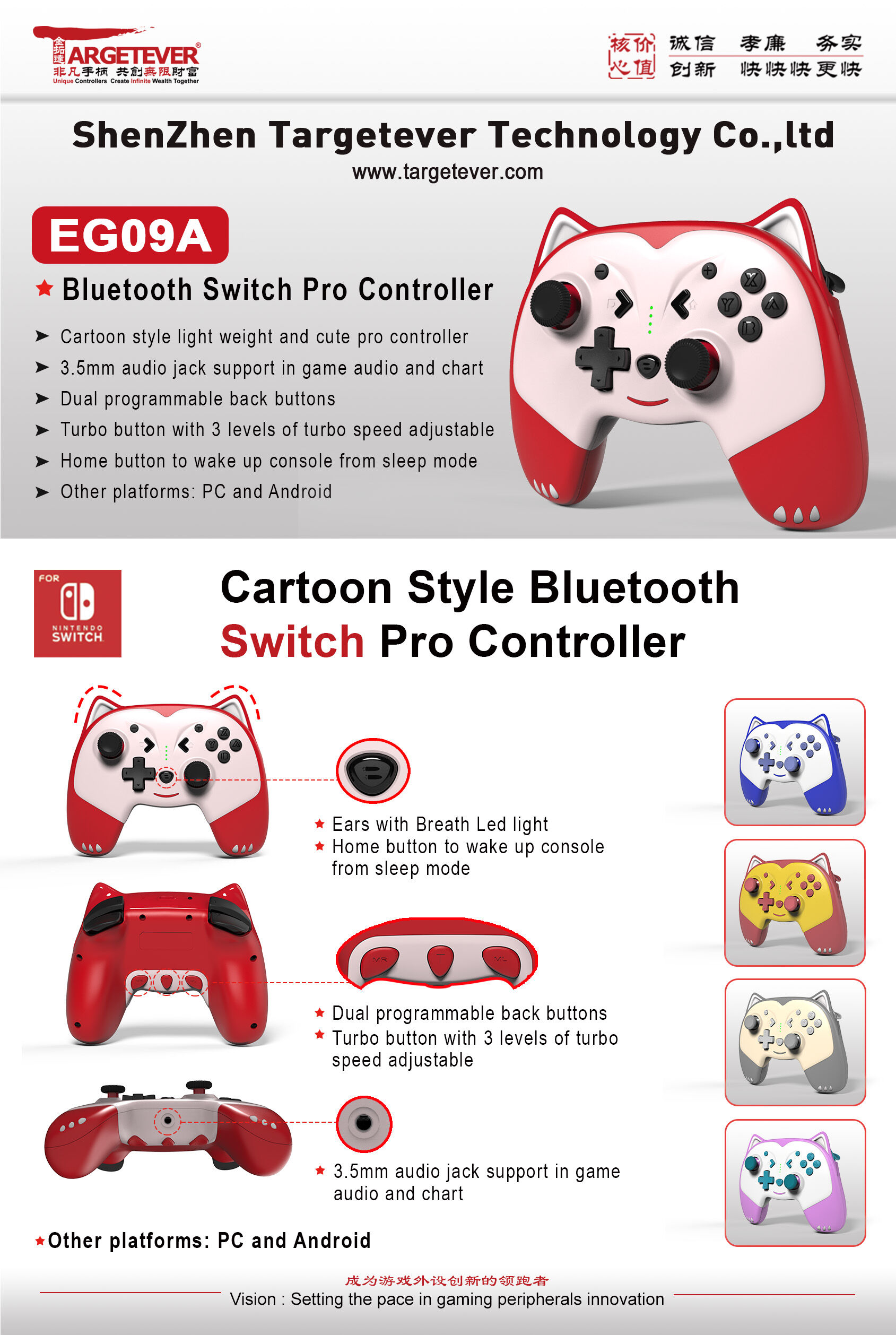 Buy Wholesale China Cute Cartoon Game Controller Bluetooth Game ...