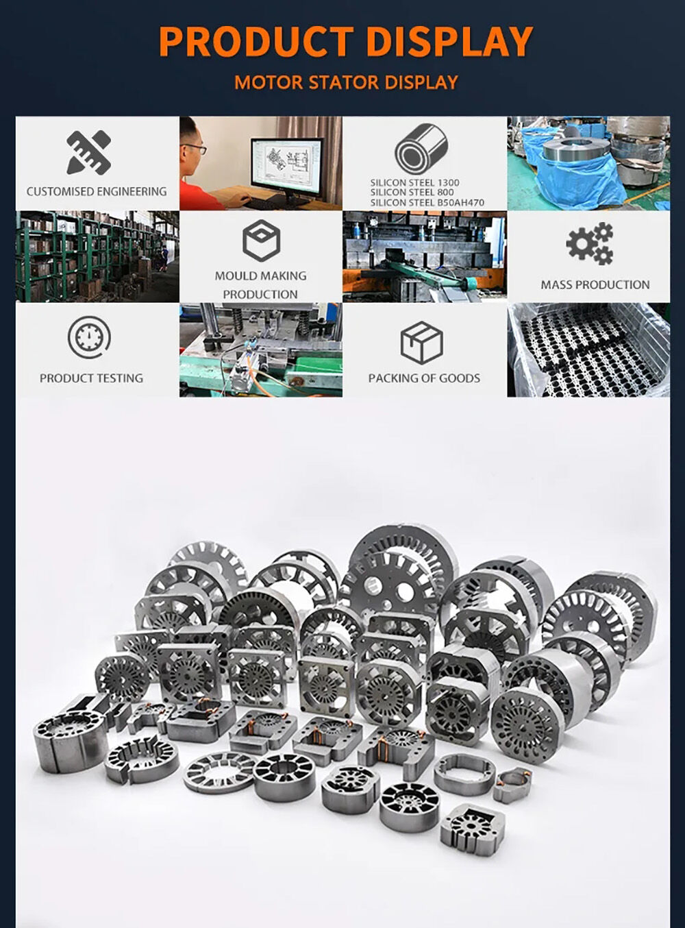 Factory Direct High Quality China Wholesale Motor Stators Ac Electric ...