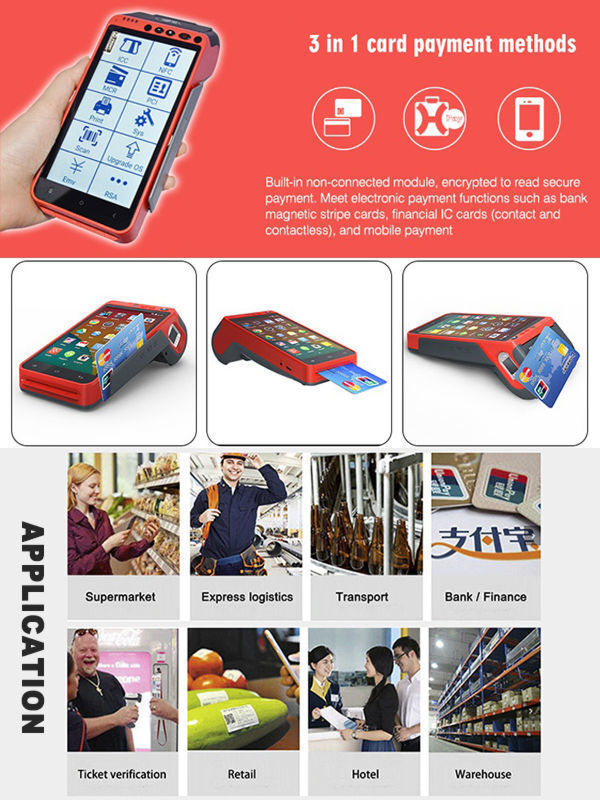 1d 2d Qr Code Android Nfc Pos Terminal Handheld Portable Billing ...