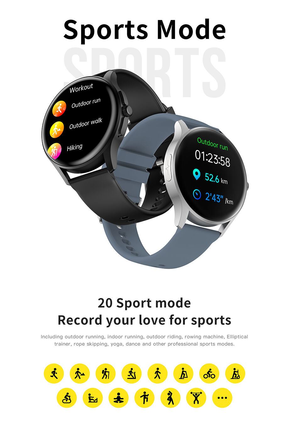 New Trend Minimalist Style Nsy09 Smartwatch Bt 5.1 Call Hrv Ecg Reloj ...