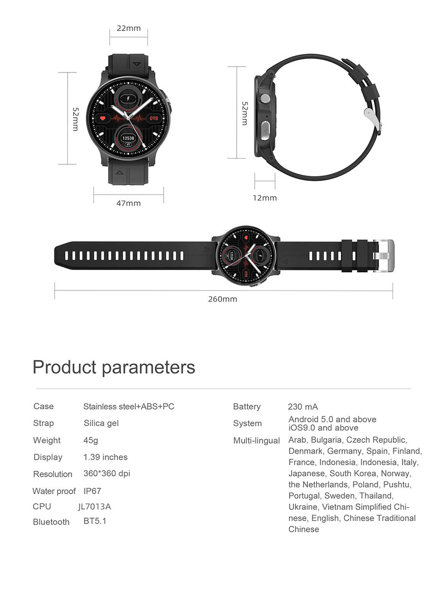 Customize Silicone Band Nsy10 Smartwatch Bt 5.1 Call Hrv Ecg Reloj ...