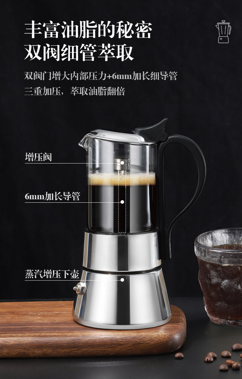 Bulk Buy China Wholesale Italian Double Valve Coffee Pot, 304 Thick ...