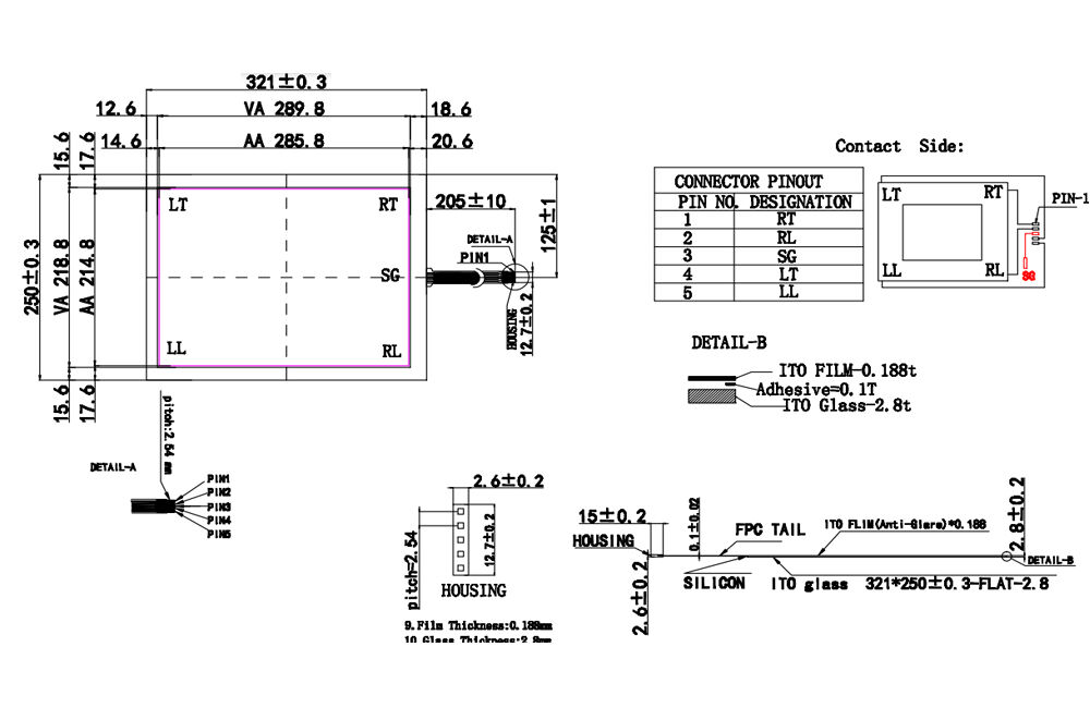 14 Inch 5 Wire Resistive Touch Panel, Usb Interface/rs232 Interface ...