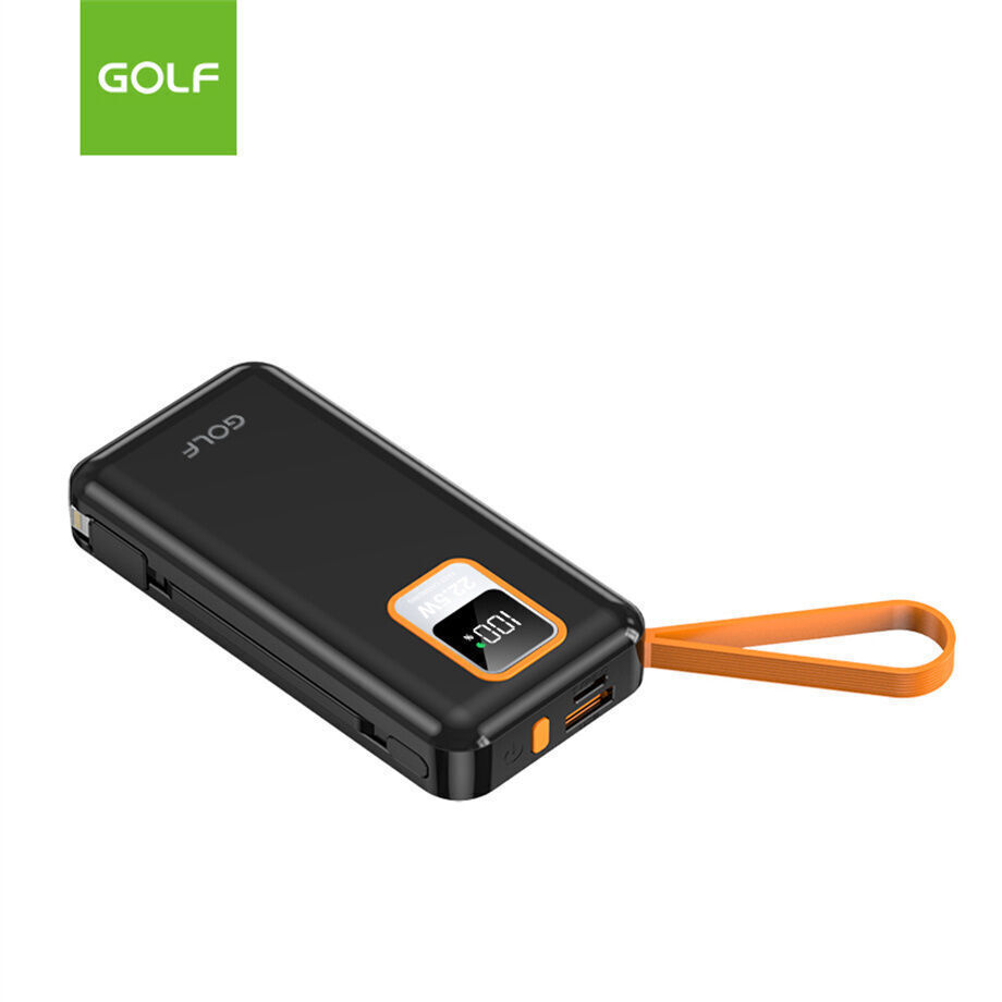 10000mah Mini Power Bank Built In Cable Lithium Mobile Charger ...