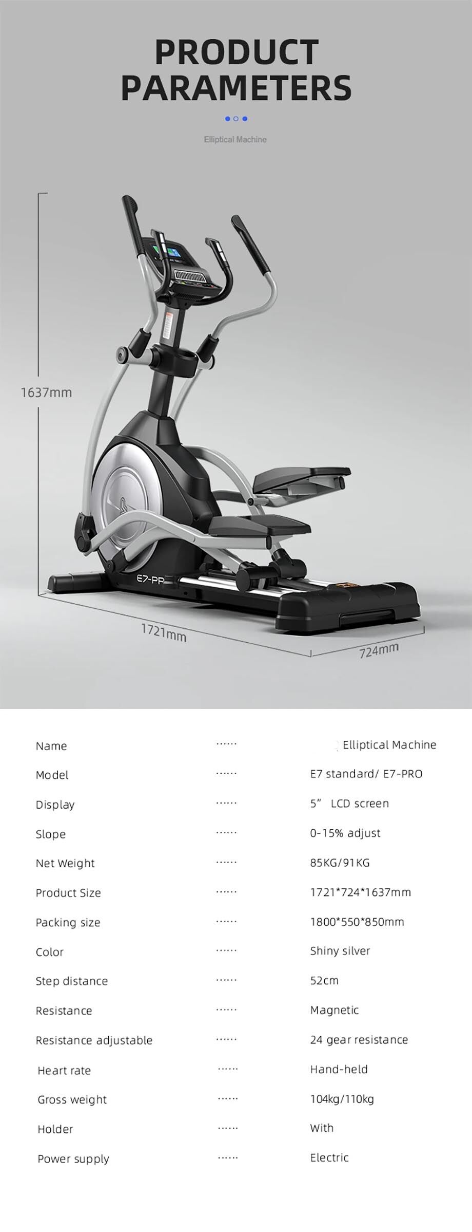 Buy Wholesale China Factory Direct Sales Design Elliptical Trainers E3 ...