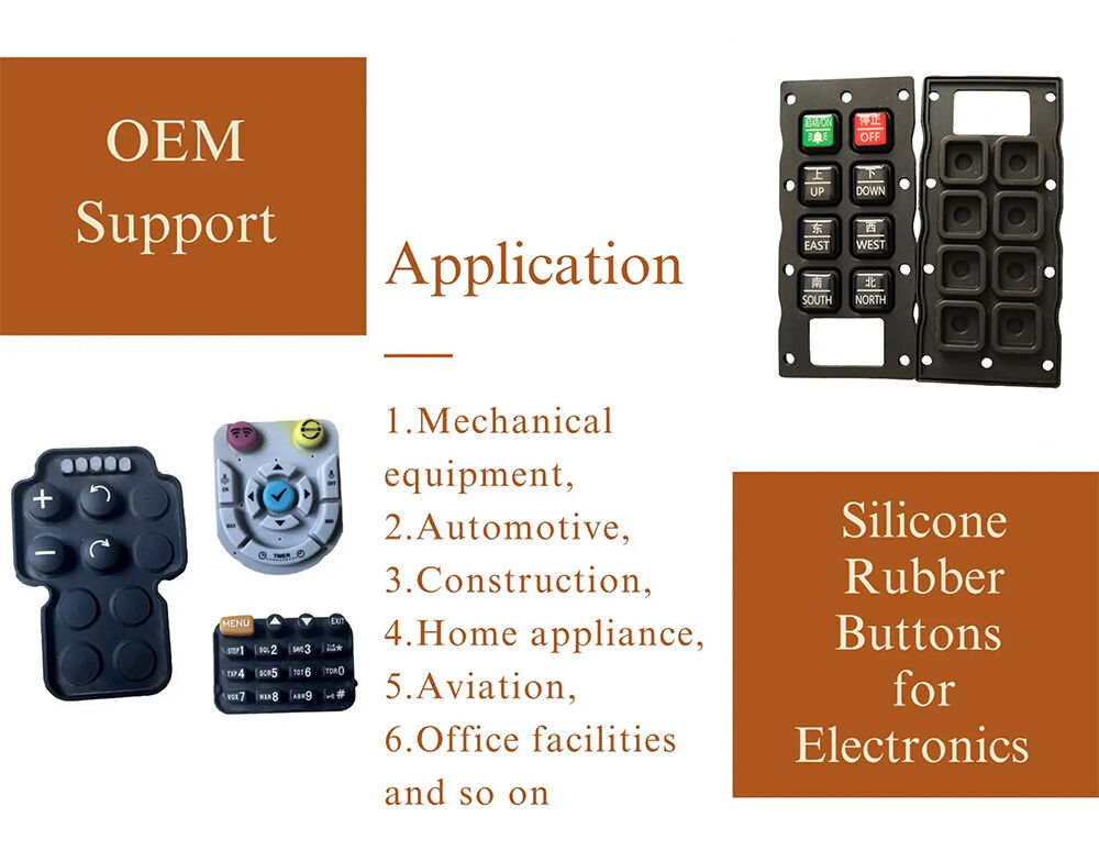 Factory Price Membrane Switch Silicone Button Rubber Keypad For Fitness ...