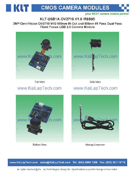 Bulk Buy Hong Kong SAR Wholesale Klt-usb1a-ov2710 V1.0 Ir850d 2mp ...