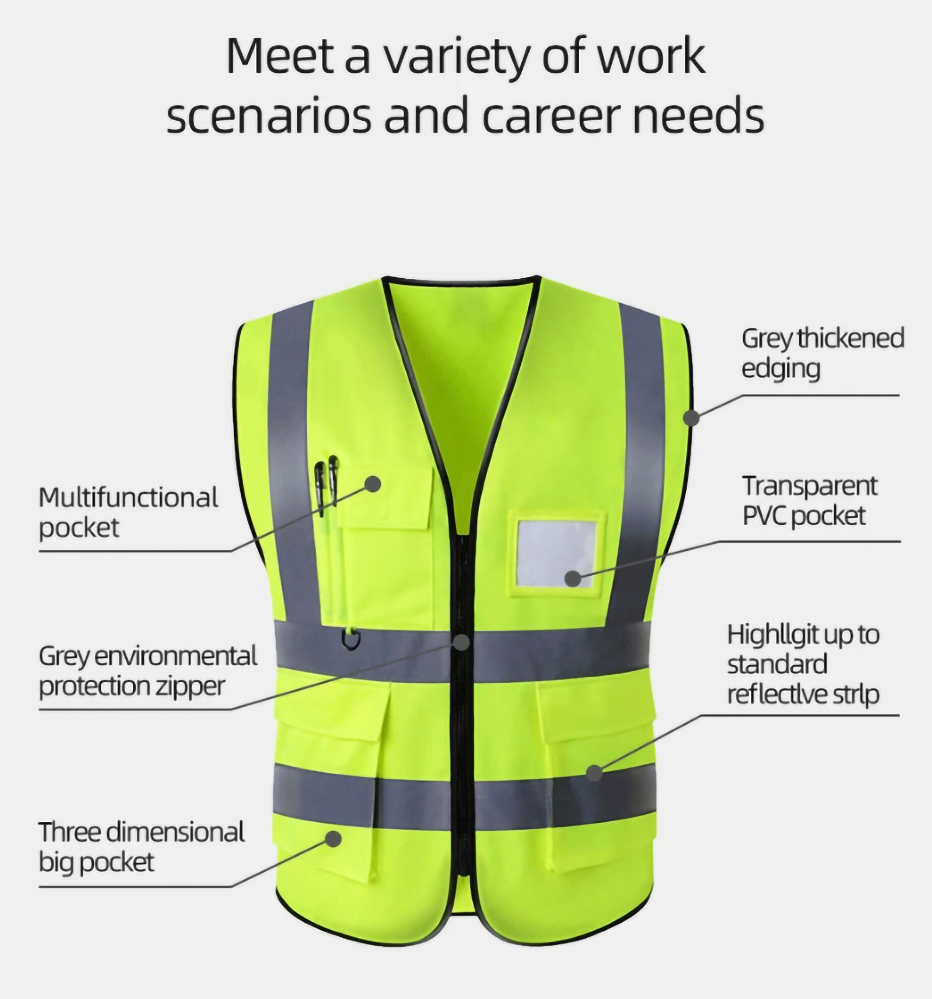 Buy Wholesale China Wholesale Multi Pocket Reflective Safety Clothing ...