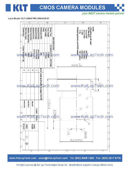 Buy Wholesale Hong Kong SAR Klt-mfa16-gc2053 V1.0 2mp Gc2053 Mipi ...